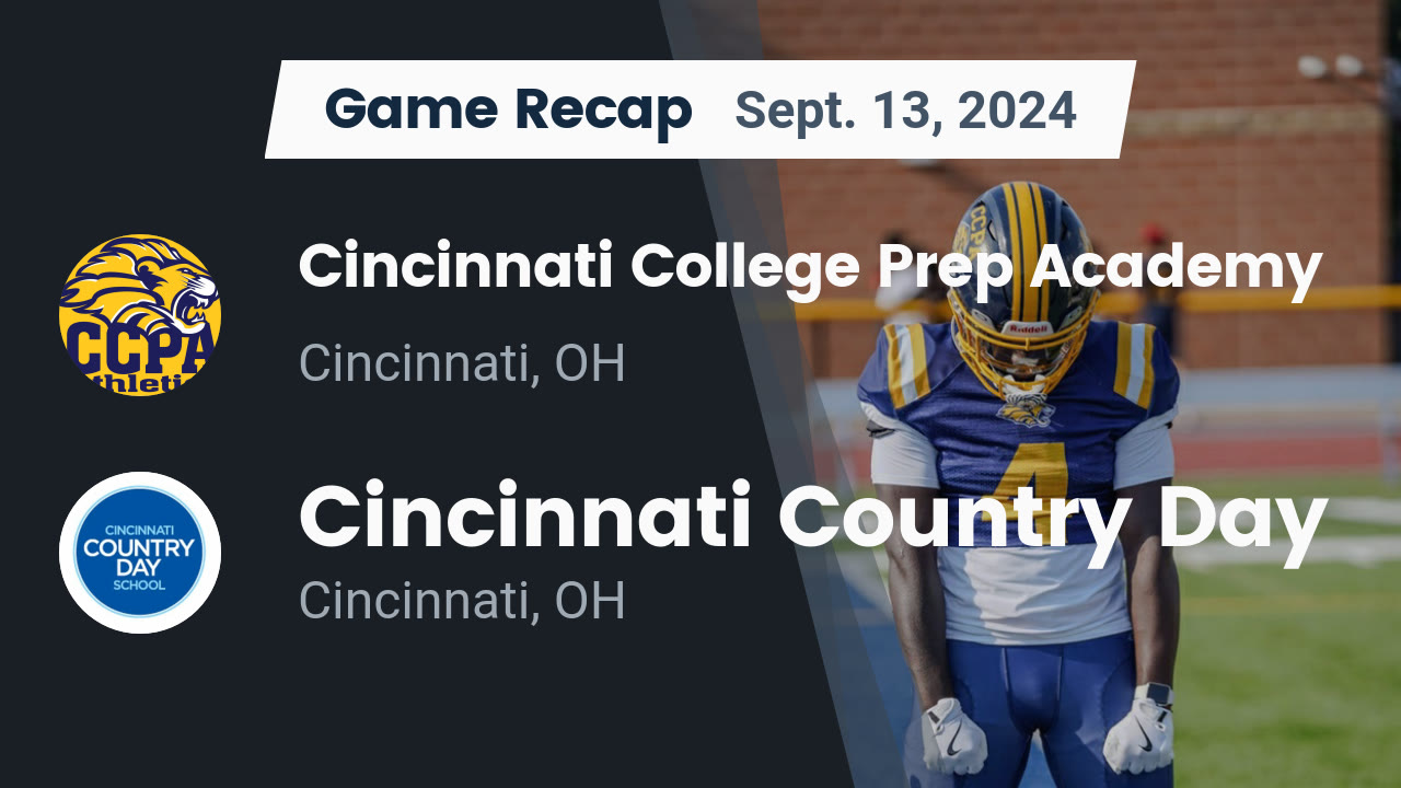Recap: Cincinnati College Prep Academy vs. Cincinnati Country Day 2024 ...