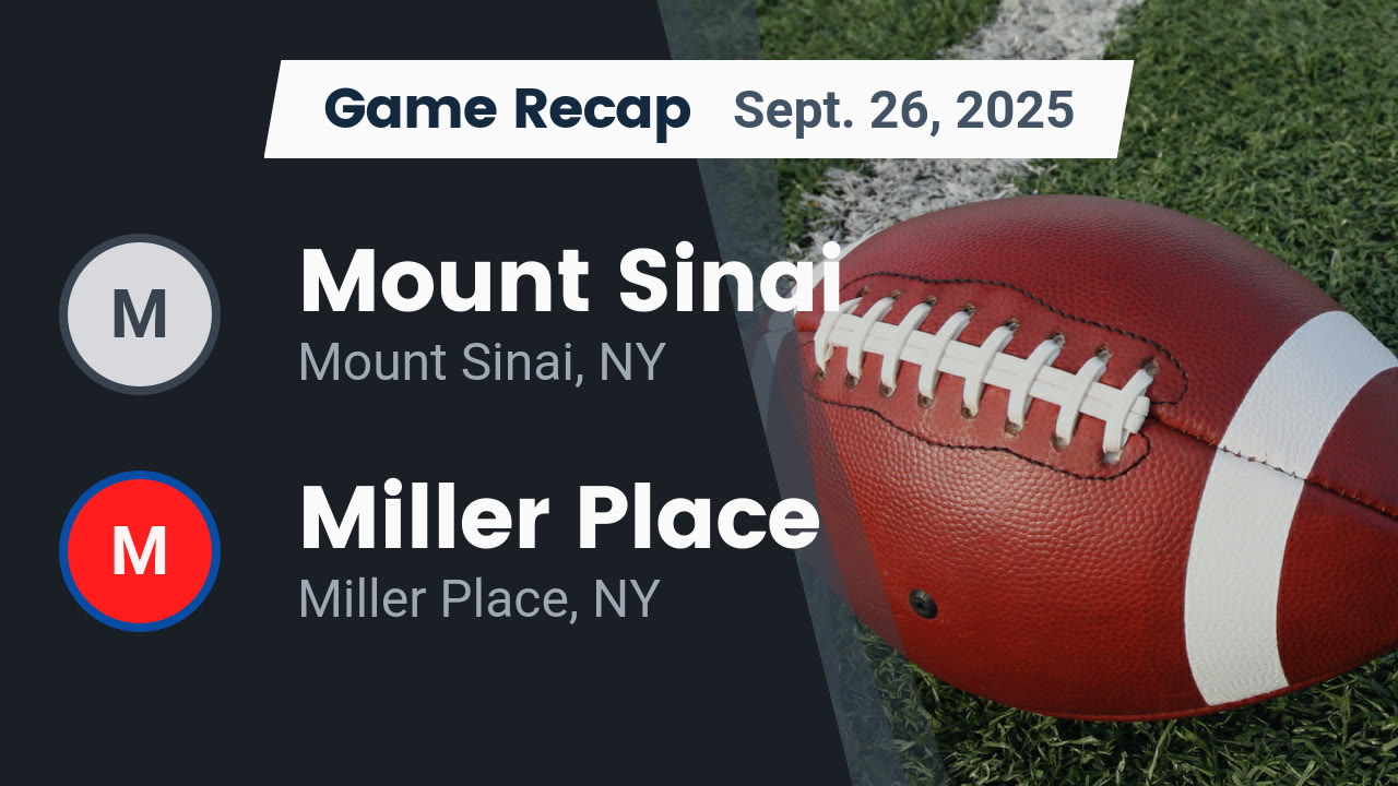 Recap: Mount Sinai vs. Miller Place 2025 - Mount Sinai High highlights ...