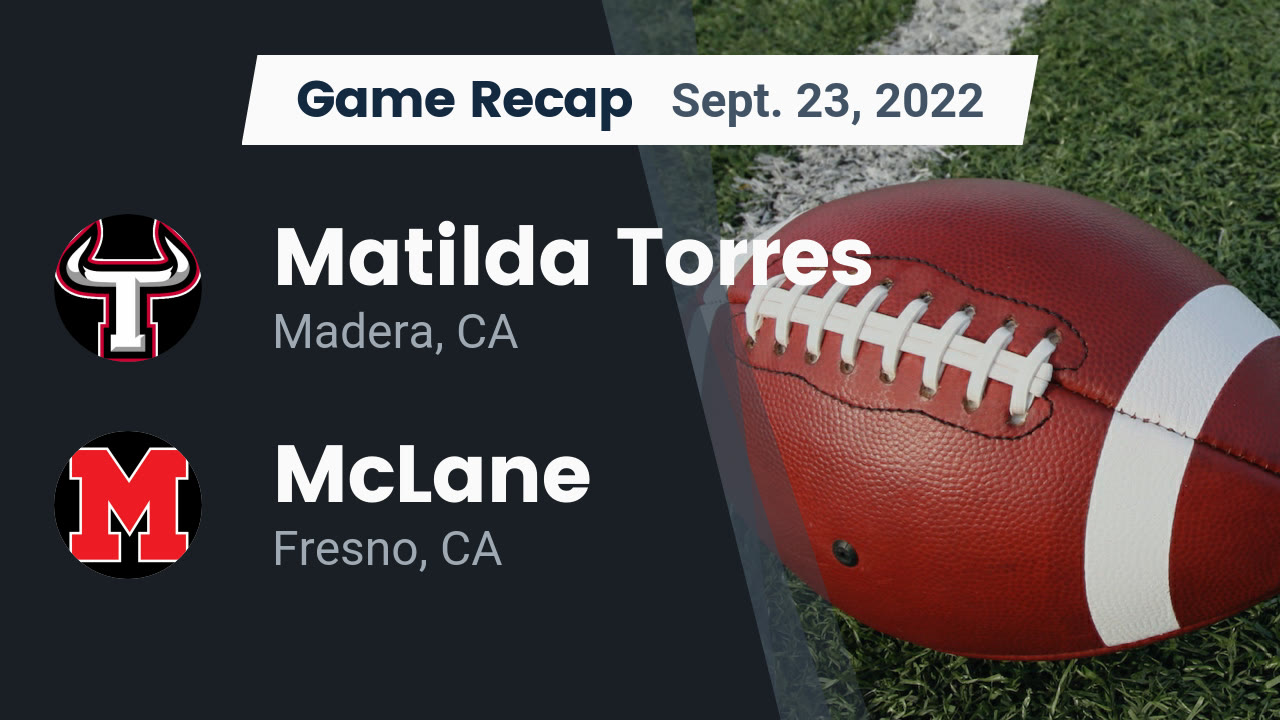 Recap: Matilda Torres vs. McLane 2022 - Matilda Torres High highlights ...