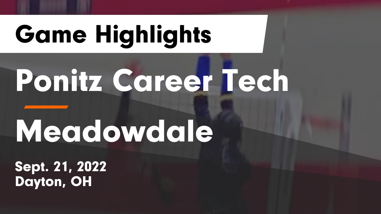 Ponitz Career Tech vs Meadowdale Game Highlights - Sept. 21, 2022 ...