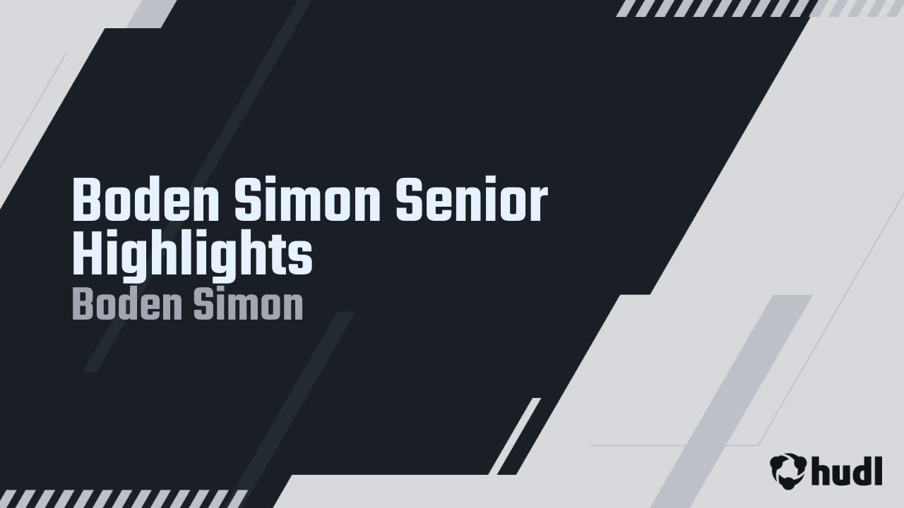 Boden Simon Senior Highlights - Boden Simon highlights - Hudl