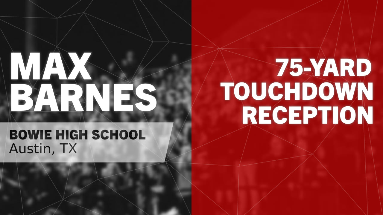 75-yard Touchdown Reception vs Cedar Ridge - Max Barnes highlights - Hudl