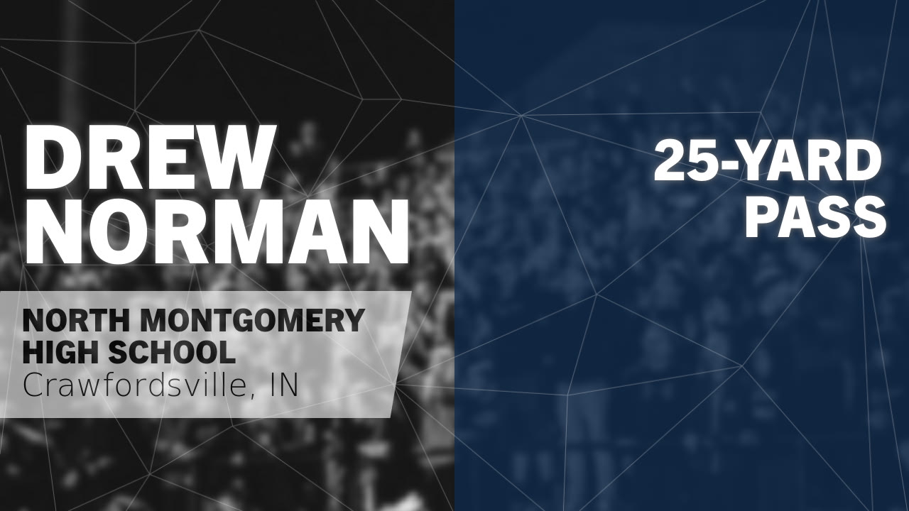 25-yard Pass vs Crawfordsville - Drew Norman highlights - Hudl