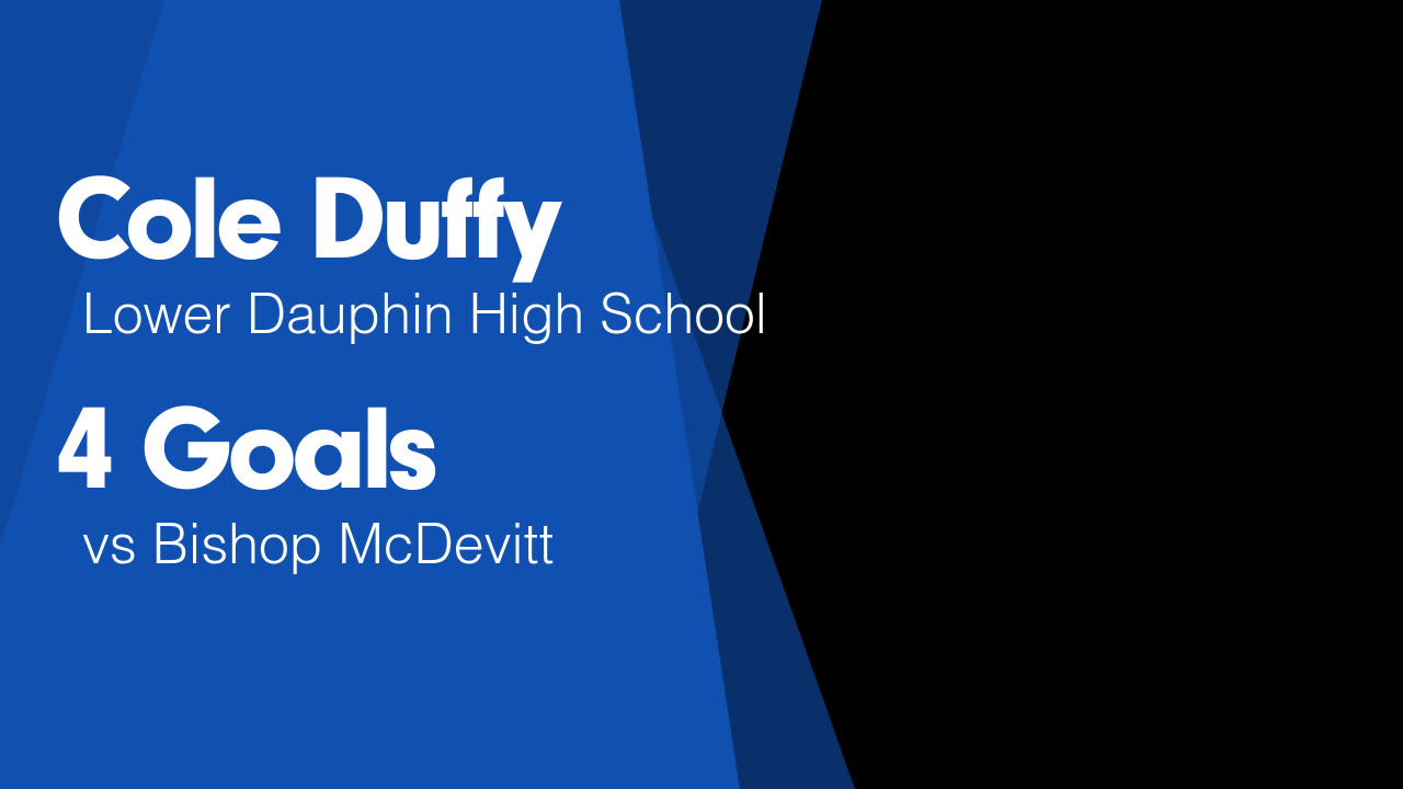 4 Goals vs Bishop McDevitt - Cole Duffy highlights - Hudl