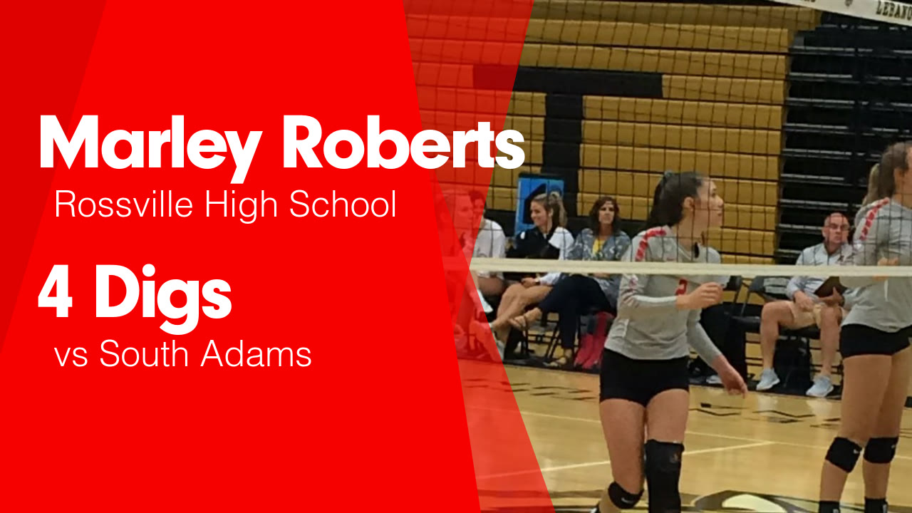 4 Digs vs South Adams - Marley Roberts highlights - Hudl