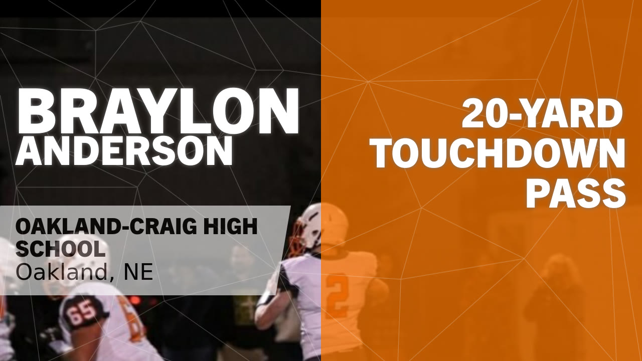 20-yard Touchdown Pass vs North Bend Central - Braylon Anderson ...