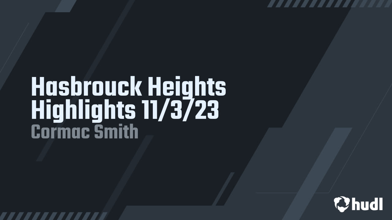 Hasbrouck Heights Highlights 11/3/23 - Cormac Smith highlights - Hudl