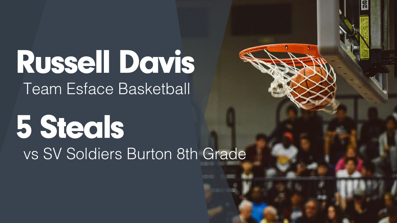 5 Steals vs SV Soldiers Burton 8th Grade - Russell Davis highlights - Hudl
