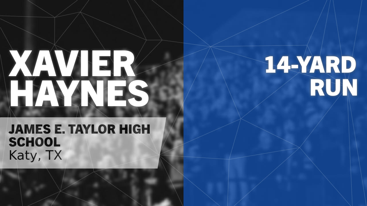 14-yard Run vs Morton Ranch - Xavier Haynes highlights - Hudl
