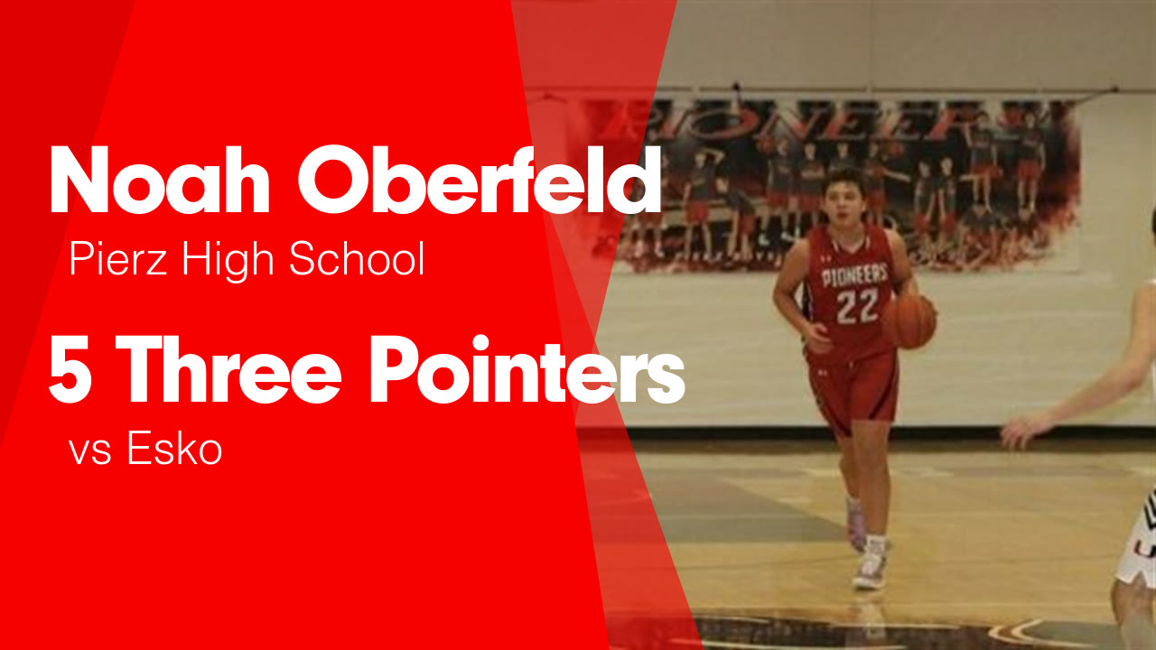 5 Three Pointers vs Esko - Noah Oberfeld highlights - Hudl