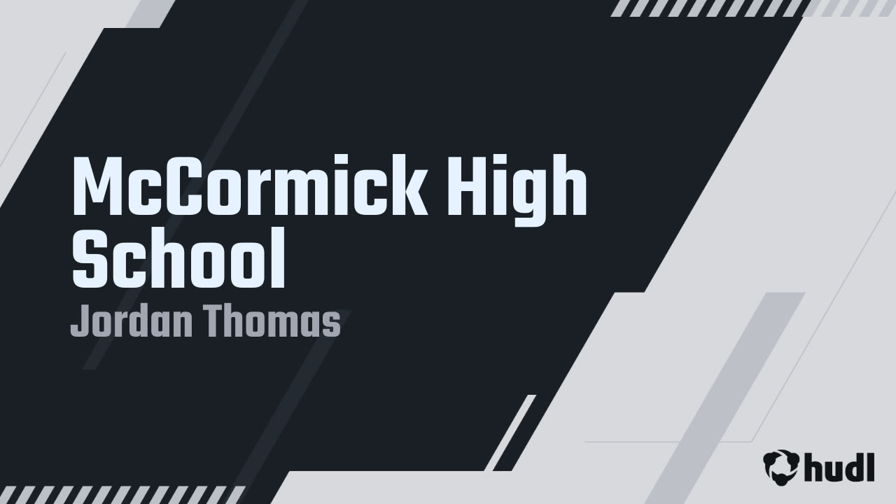 McCormick High School - Jordan Thomas highlights - Hudl