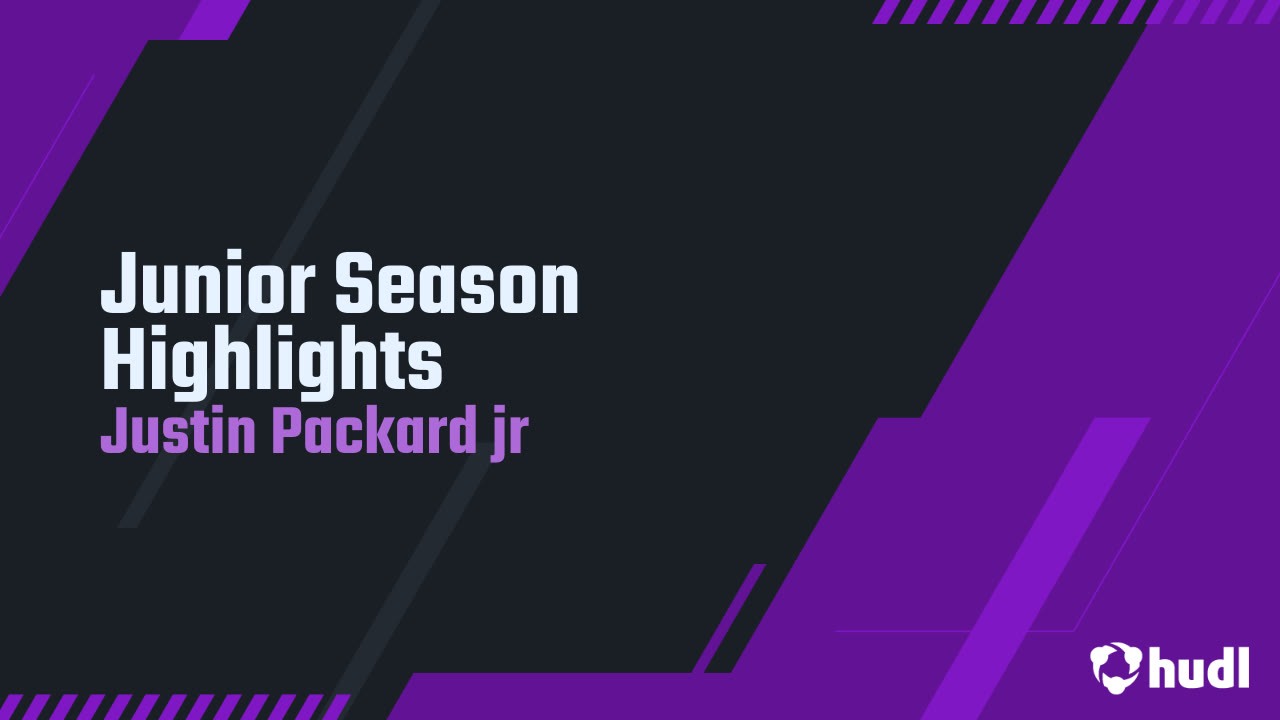 Junior Season Highlights - Justin Packard jr highlights - Hudl