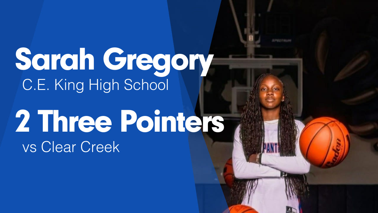 2 Three Pointers vs Clear Creek - Sarah Gregory highlights - Hudl