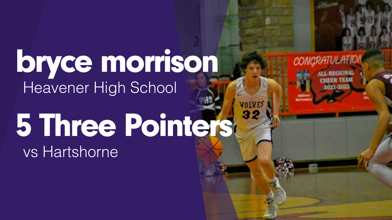 5 Three Pointers vs Hartshorne - Bryce Morrison highlights - Hudl