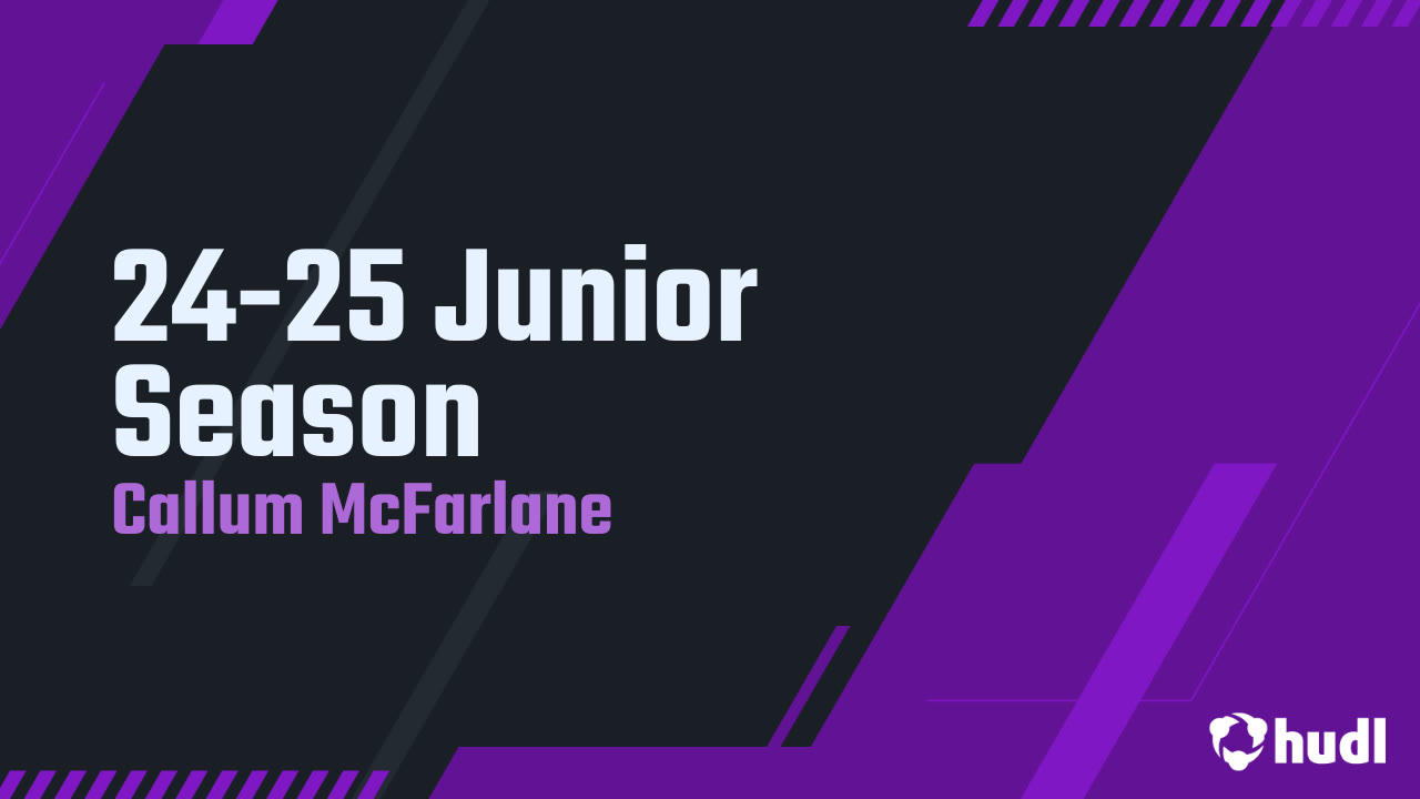 24-25 Junior Season - Callum McFarlane highlights - Hudl