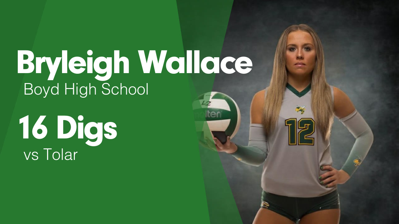 16 Digs vs Tolar - Bryleigh Wallace highlights - Hudl