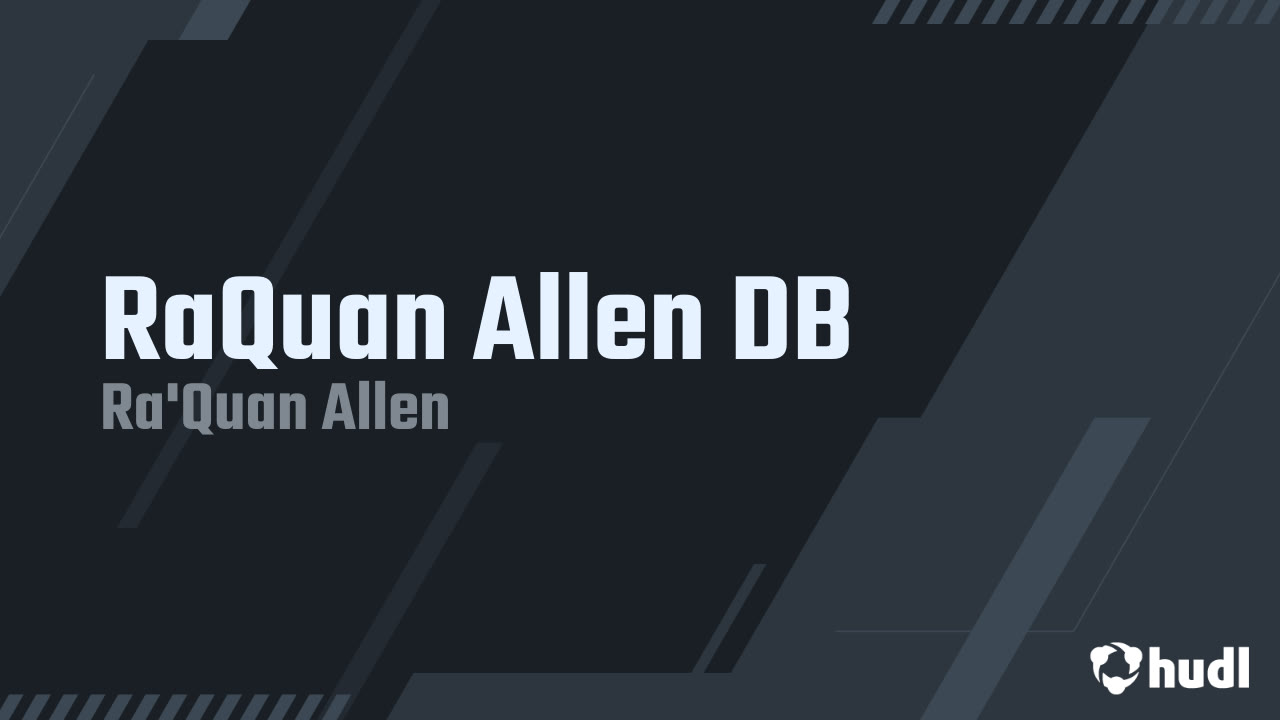 RaQuan Allen DB - Ra'Quan Allen highlights - Hudl