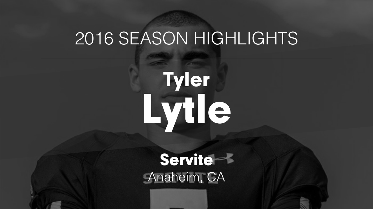 2016 Season Highlights - Tyler Lytle highlights - Hudl