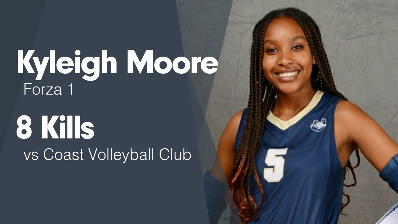 8 Kills vs Coast Volleyball Club - Kyleigh Moore highlights - Hudl
