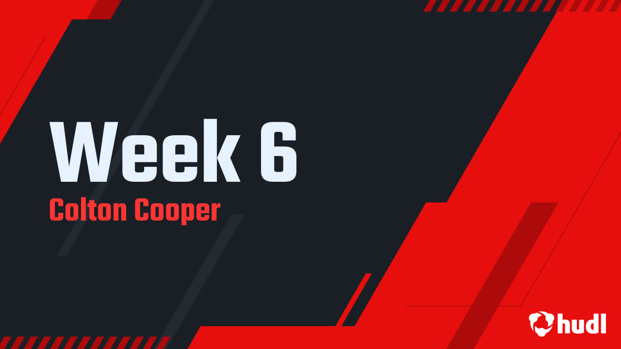 Week 6 - Colton Cooper highlights - Hudl