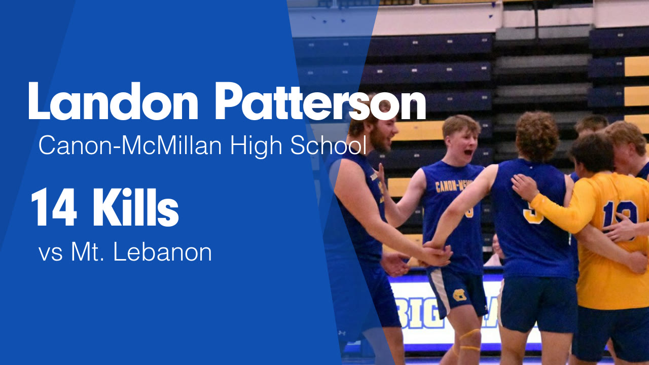 14 Kills vs Mt. Lebanon - Landon Patterson highlights - Hudl