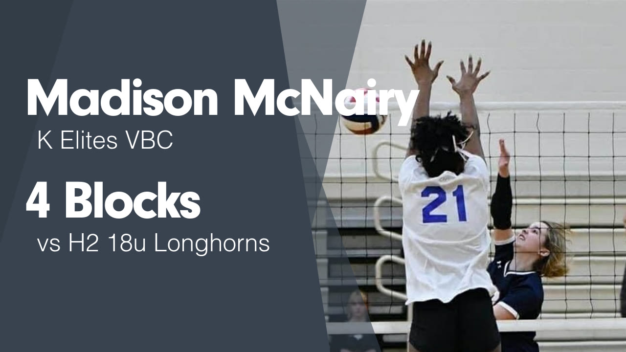 4 Blocks vs H2 18u Longhorns - Madison McNairy highlights - Hudl