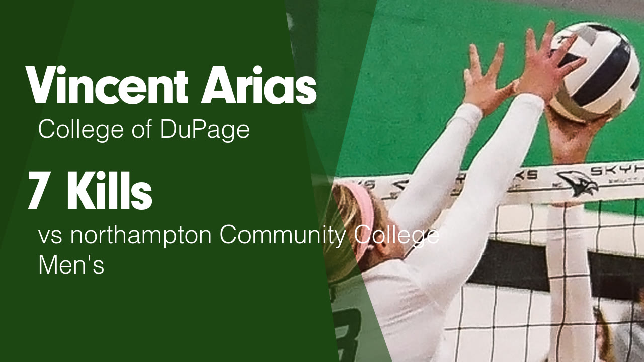 7 Kills vs northampton Community College Men's - Vincent Arias ...