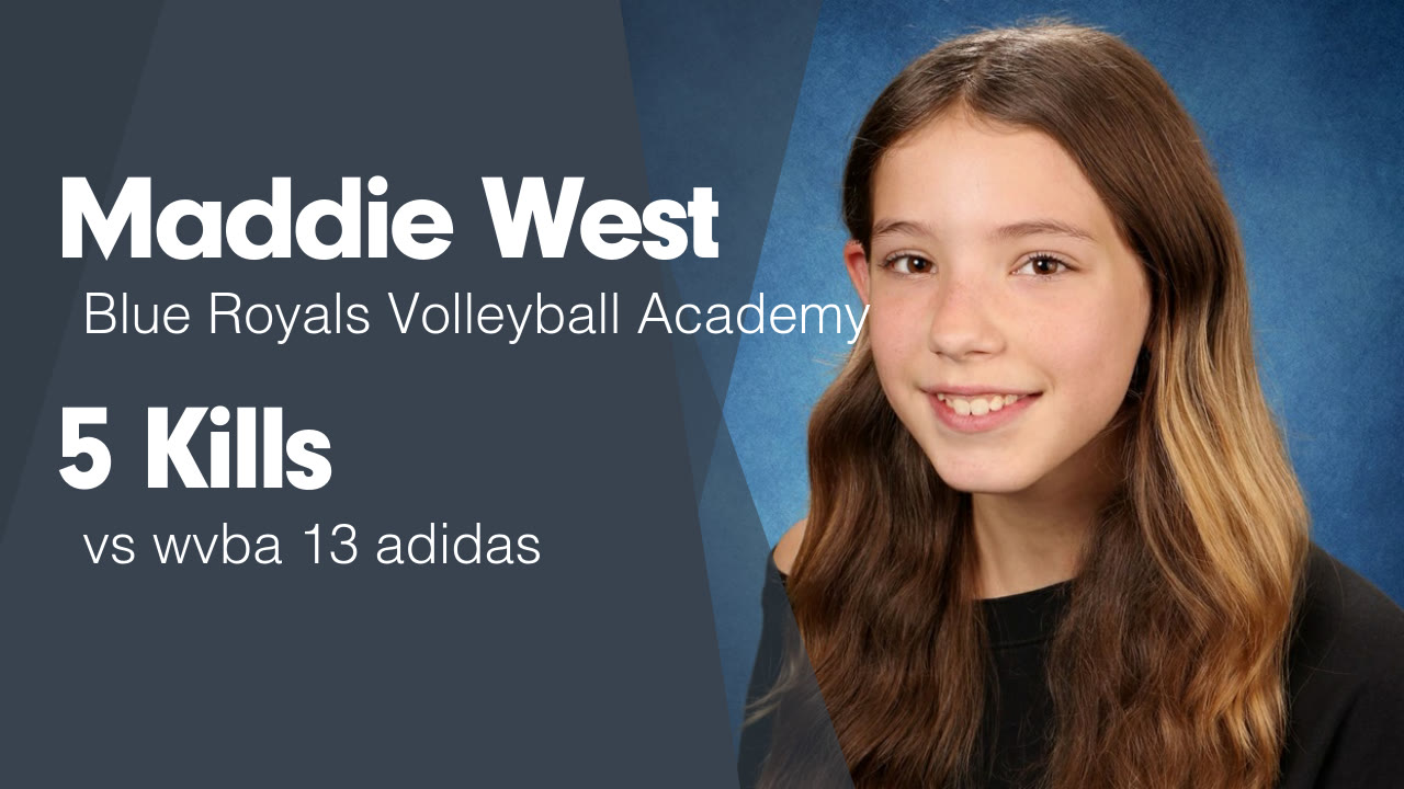 5 Kills vs wvba 13 adidas - Maddie West highlights - Hudl