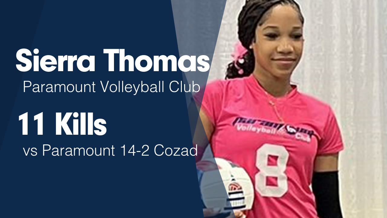 11 Kills vs Paramount 14-2 Cozad - Sierra Thomas highlights - Hudl