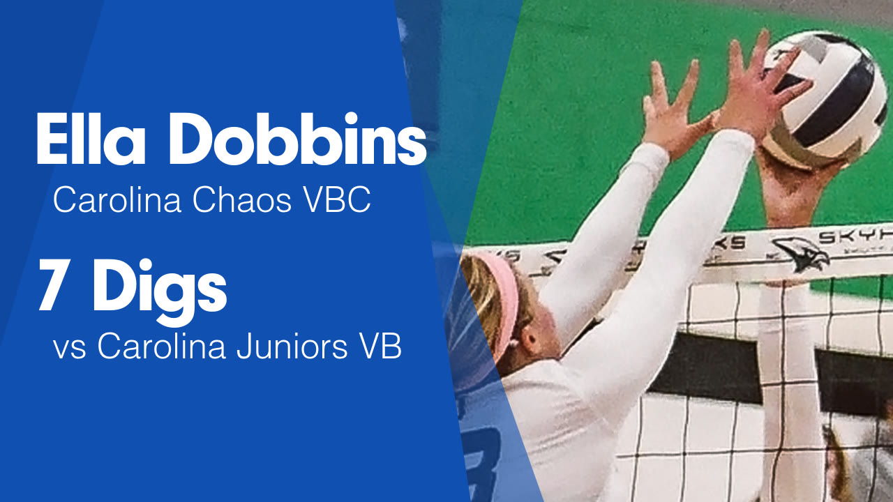 7 Digs vs Carolina Juniors VB - Ella Dobbins highlights - Hudl