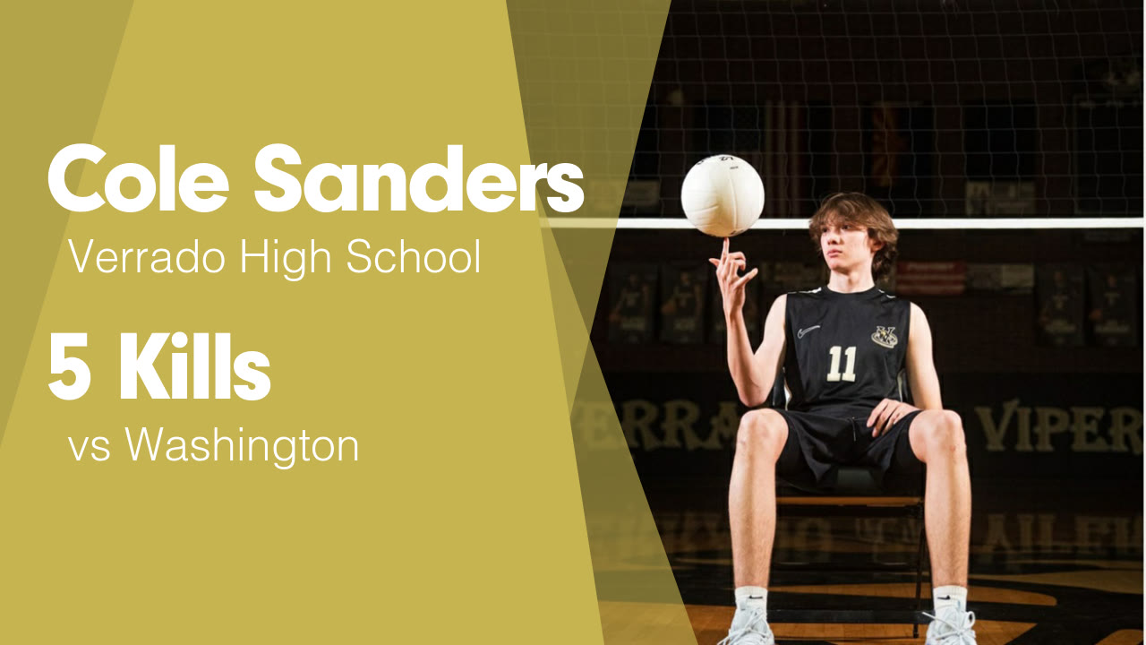 5 Kills vs Washington - Cole Sanders highlights - Hudl