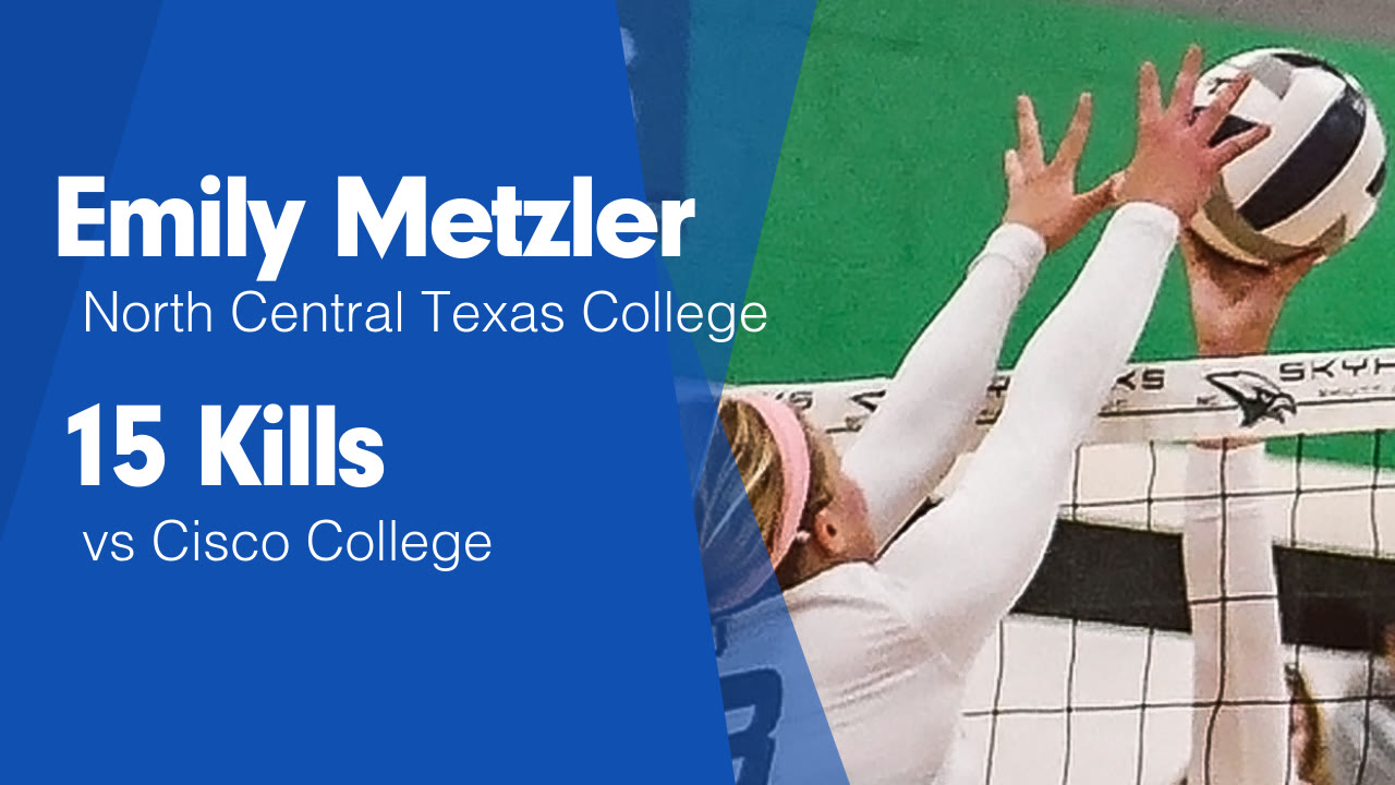 15 Kills vs Cisco College - Emily Metzler highlights - Hudl