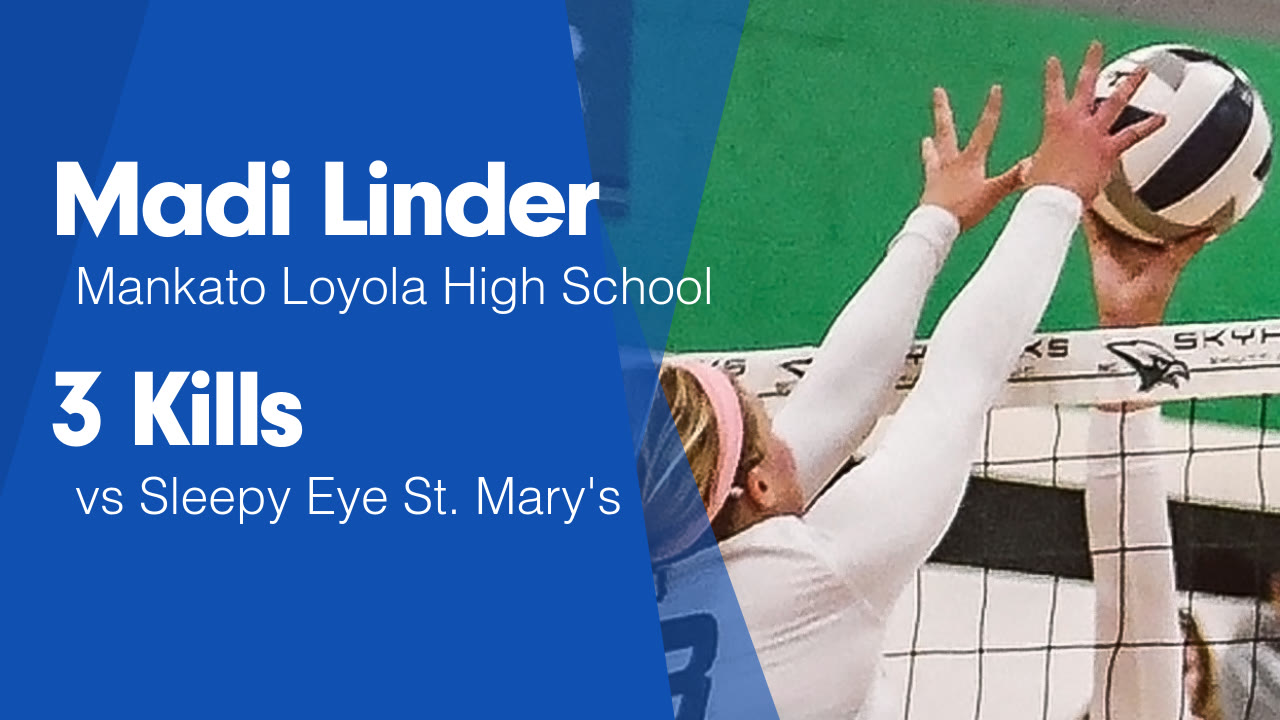 3 Kills vs Sleepy Eye St. Mary's - Madi Linder highlights - Hudl