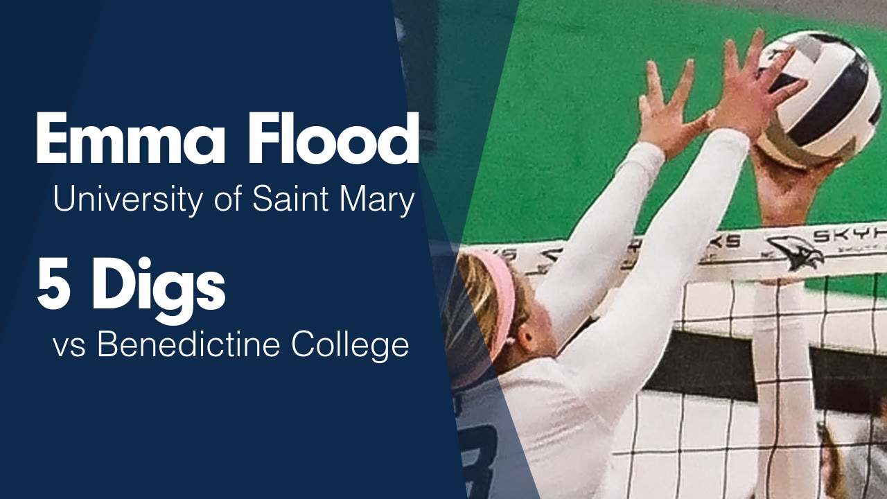 5 Digs vs Benedictine College - Emma Flood highlights - Hudl