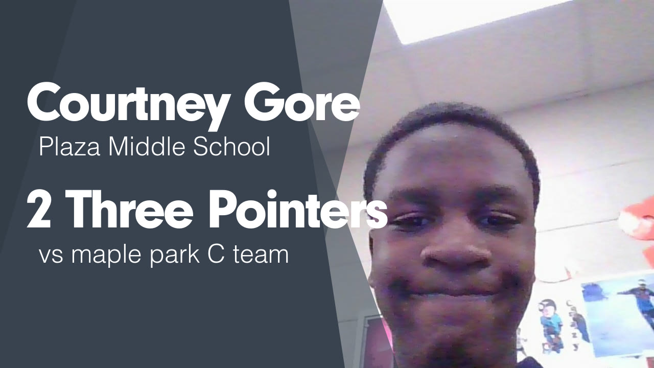 2 Three Pointers vs maple park C team - Courtney Gore highlights - Hudl
