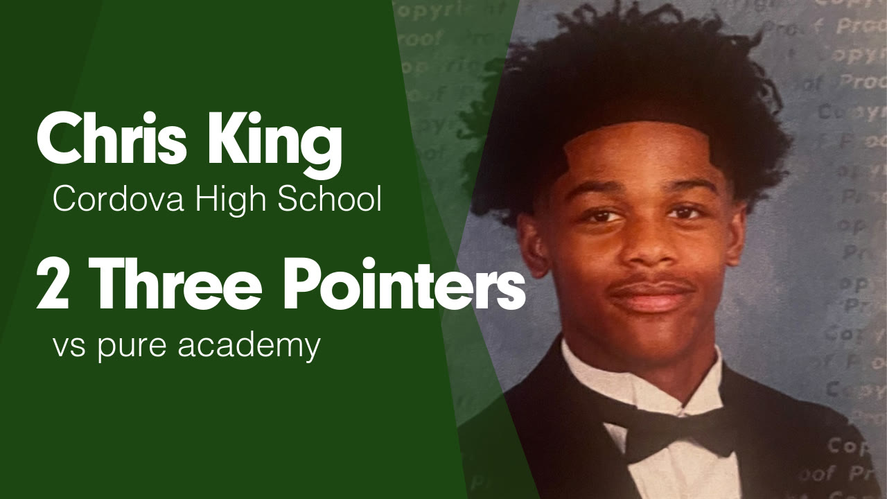 2 Three Pointers vs pure academy - Chris King highlights - Hudl