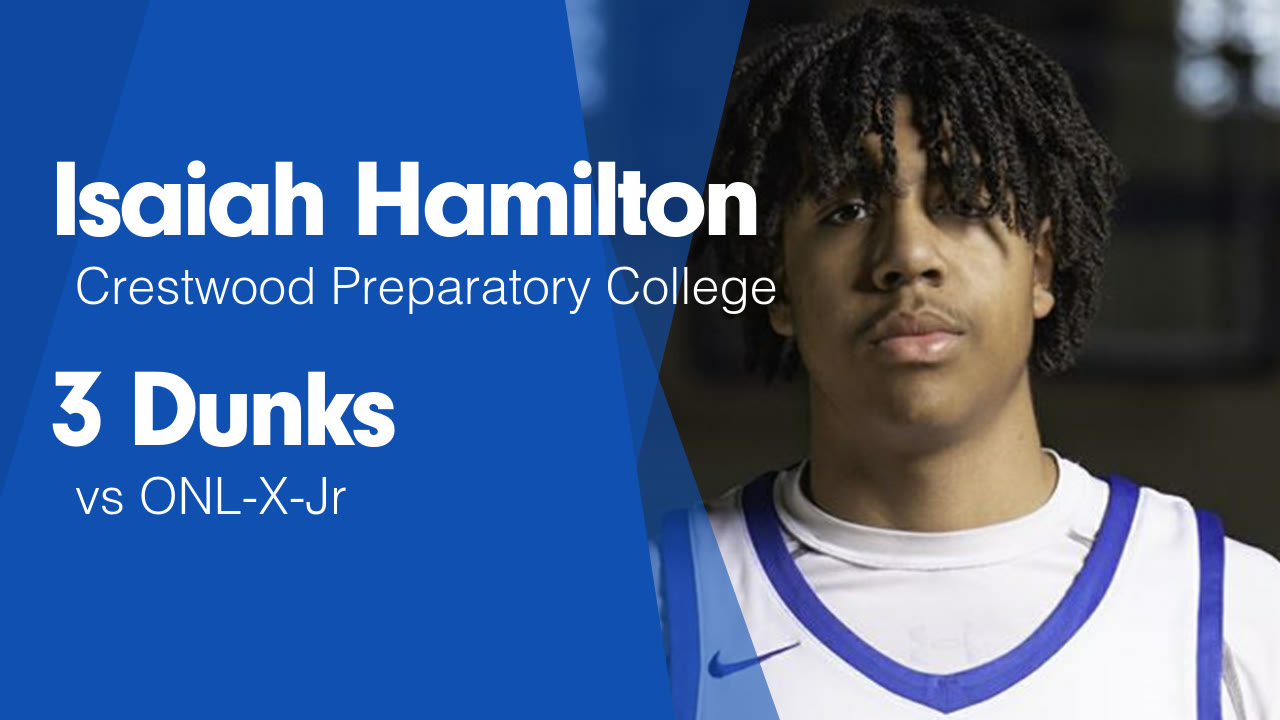 3 Dunks vs ONL-X-Jr - Isaiah Hamilton highlights - Hudl