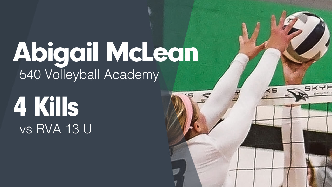 4 Kills vs RVA 13 U - Abigail McLean highlights - Hudl