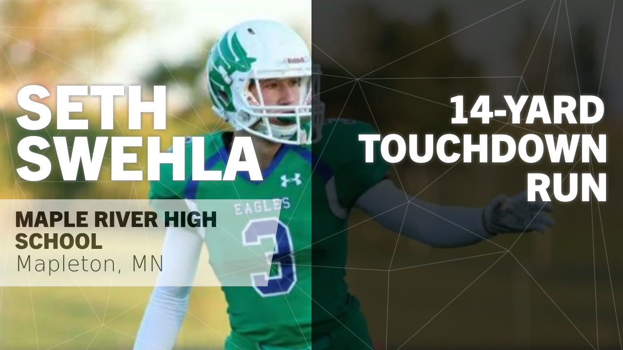 14-yard Touchdown Run vs Norwood-Young America - Seth Swehla highlights ...