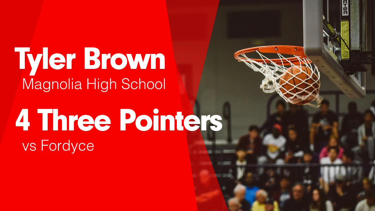 4 Three Pointers vs Fordyce - Tyler Brown highlights - Hudl