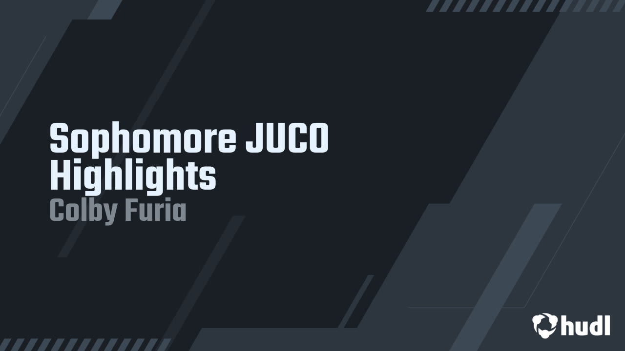 Sophomore JUCO Highlights - Colby Furia highlights - Hudl
